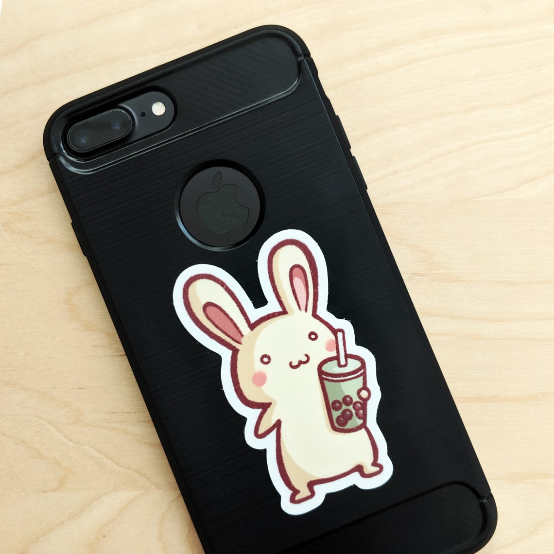 3 Boba Bunny Vinyl Sticker - Etsy