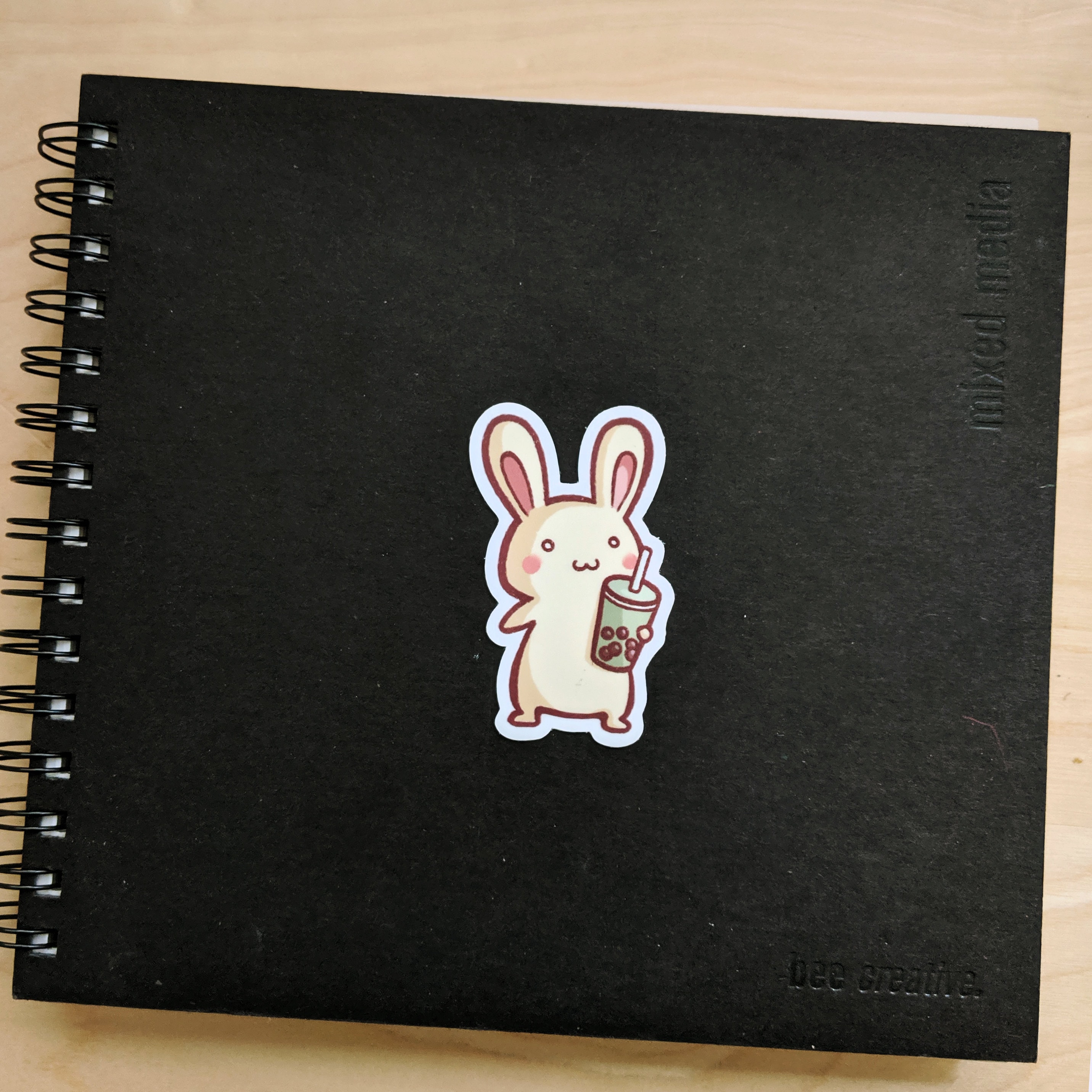 3 Boba Bunny Vinyl Sticker | Etsy