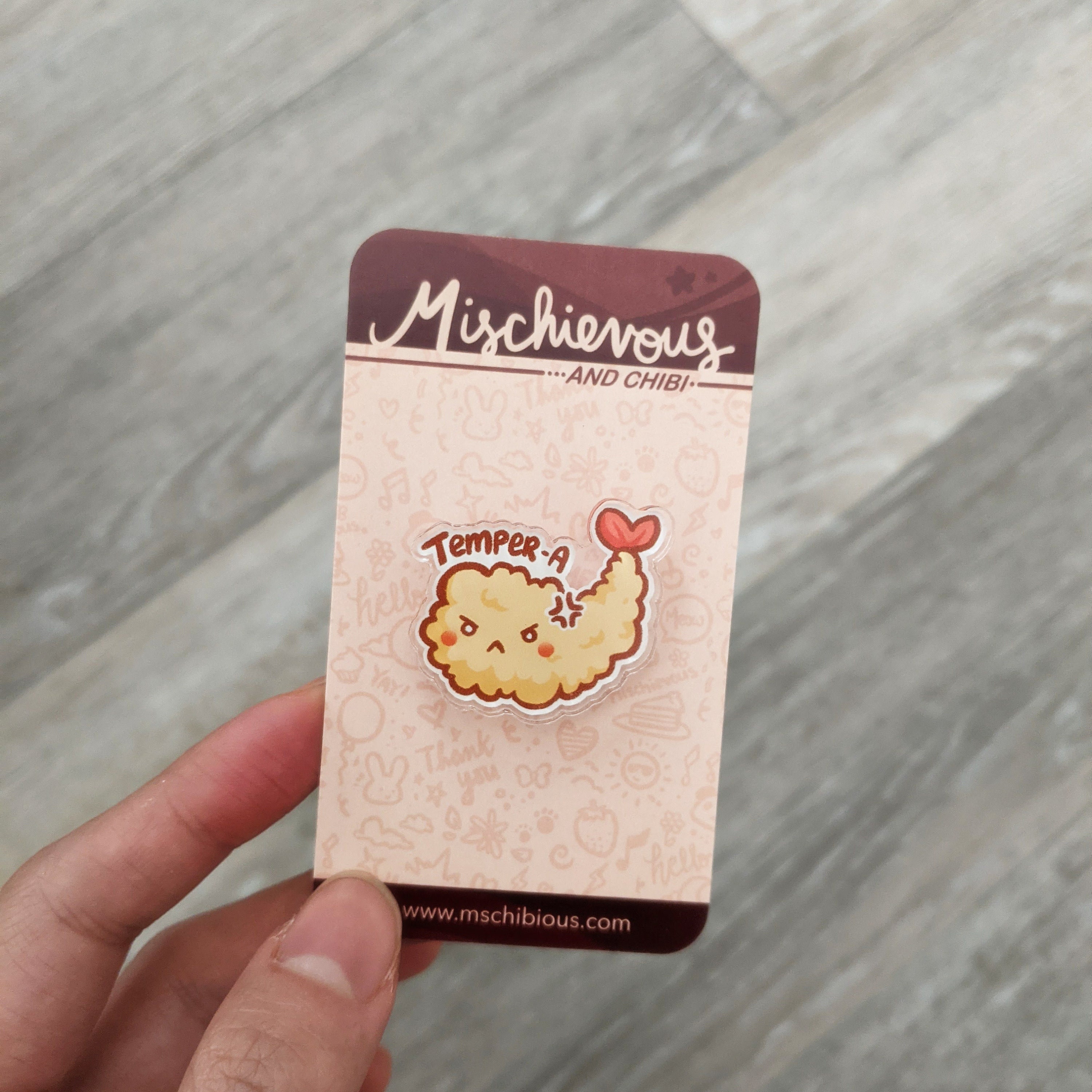 1 Temper-a Acrylic Pin | Etsy