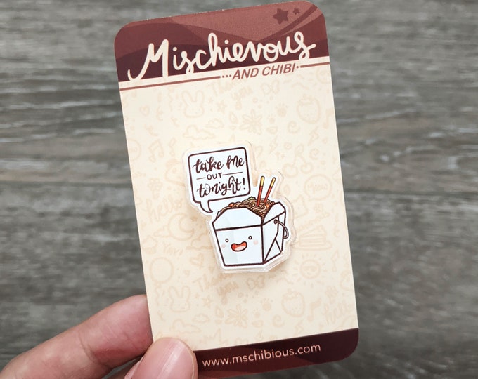 1" Take Out Acrylic Pin - Etsy