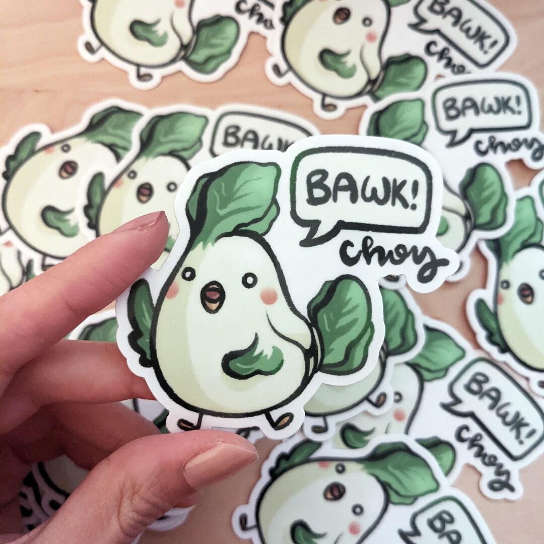 3" Bawk Choy Vinyl Sticker - Etsy