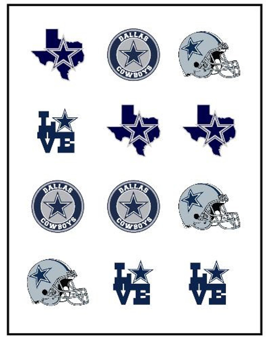 Football Team | Pre-cut Edible Images | Multiple Sizes For: Cake Pops ...