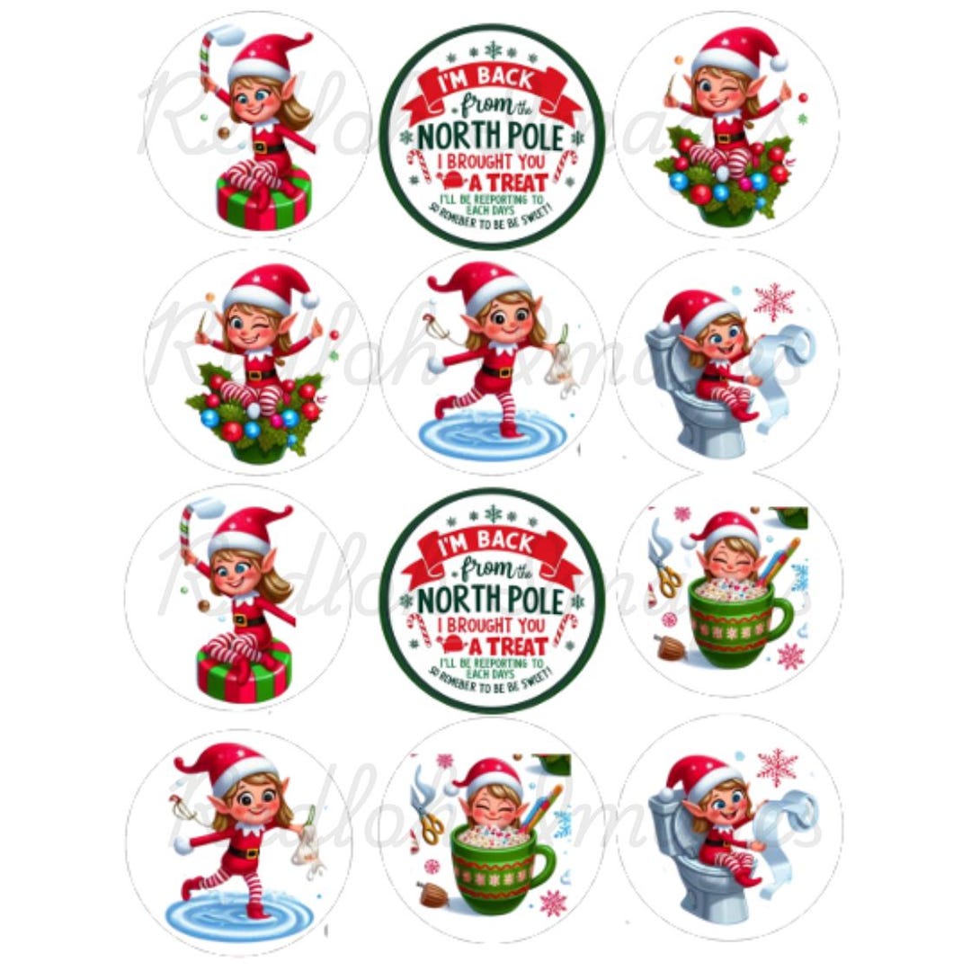 Blonde Girl Elf Im Back Treats Elf Image | Pre-cut Edible Images | for ...
