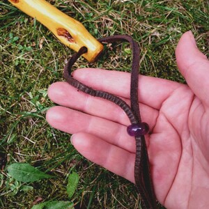 Custom Fly Whisk. Diamond Willow Wooden Handle. Adjustable Leather ...