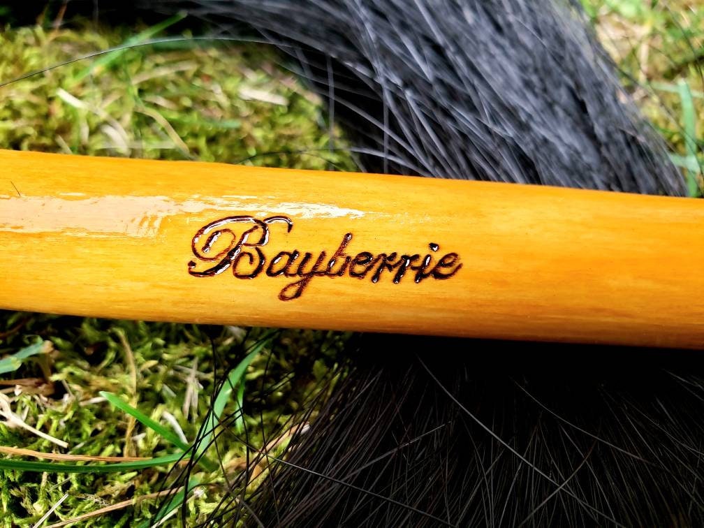 Custom Fly Whisk. Diamond Willow Wooden Handle. Adjustable Leather ...