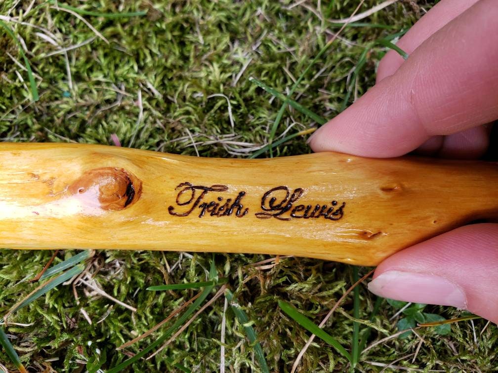 Custom Fly Whisk. Diamond Willow Wooden Handle. Adjustable Leather ...