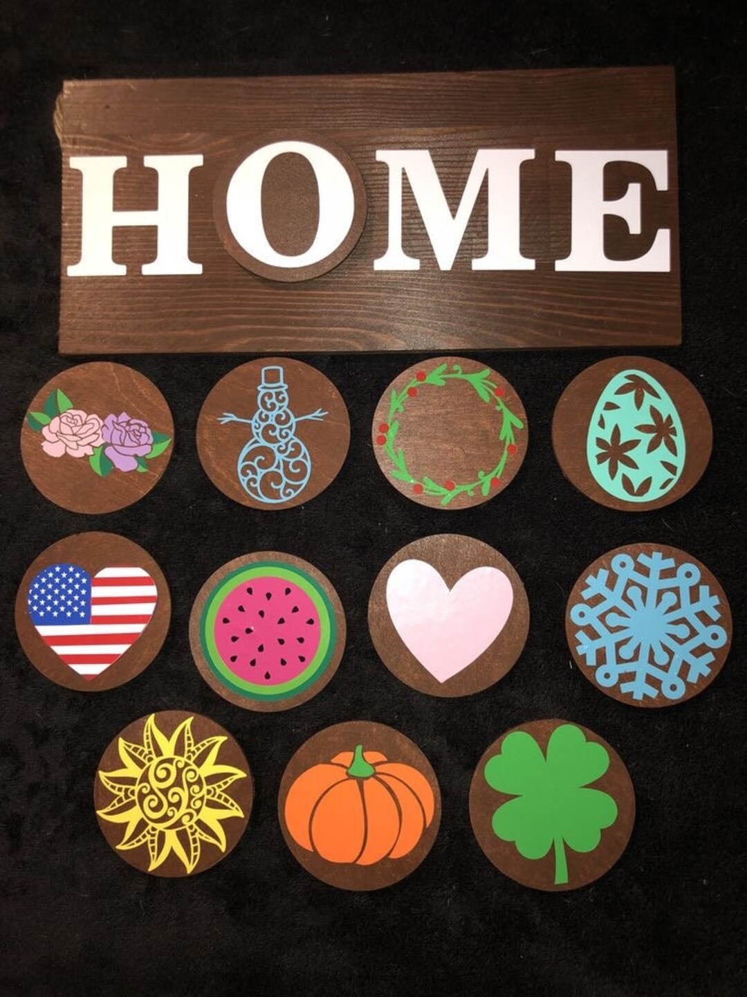 Interchangeable HOME Sign - Etsy