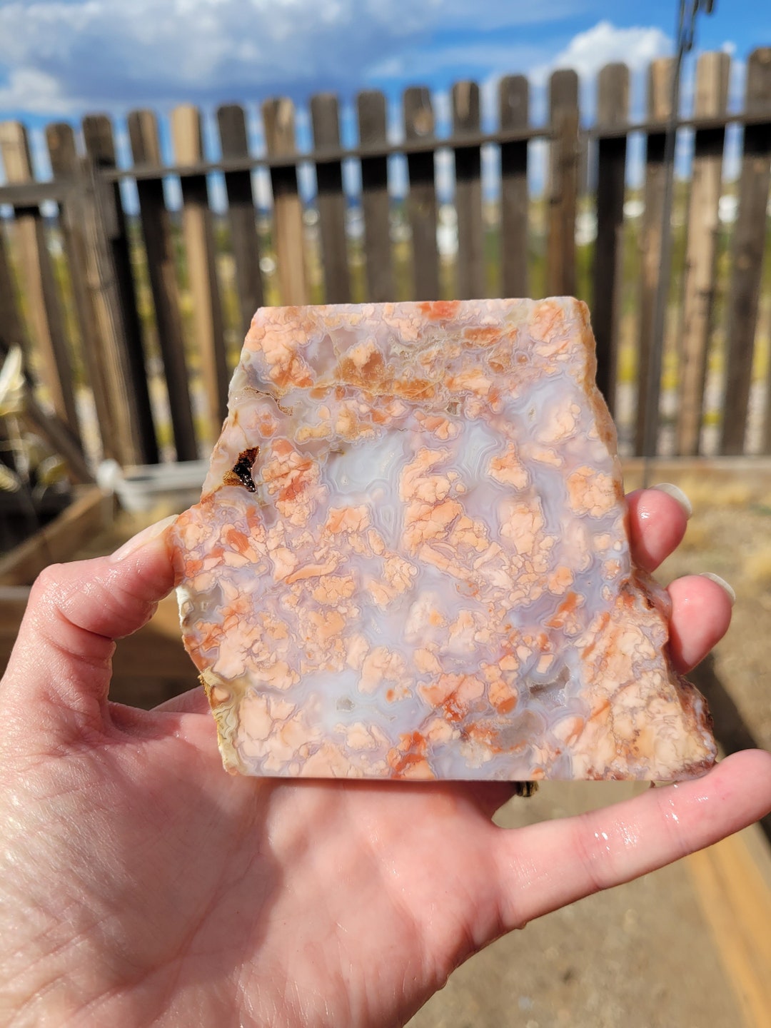 Cotton Candy Agate Slabfrom Mexico. - Etsy