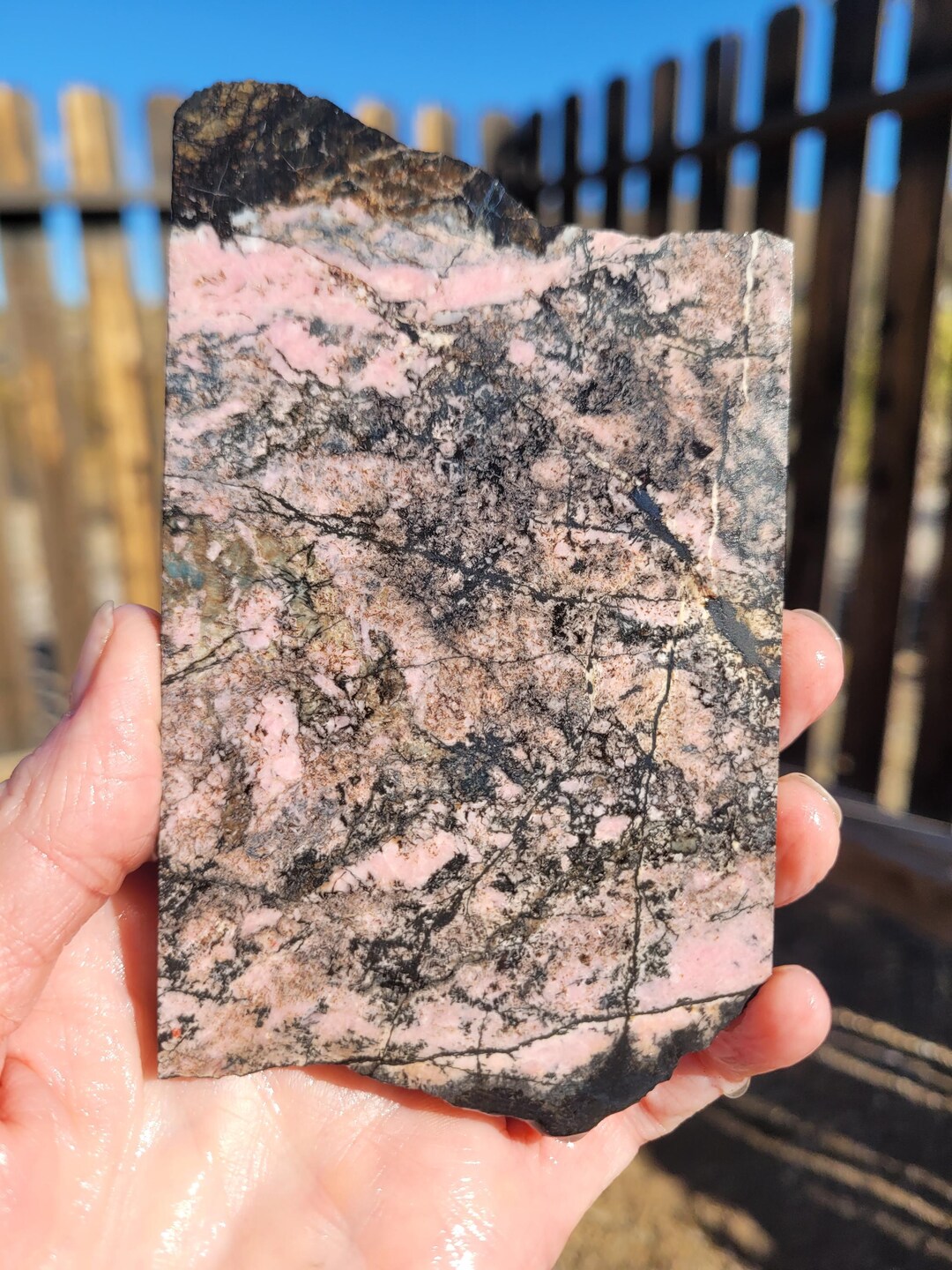 Beautiful Rhodonite Slab - Etsy