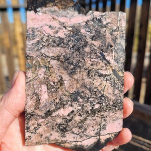 Beautiful Rhodonite Slab - Etsy