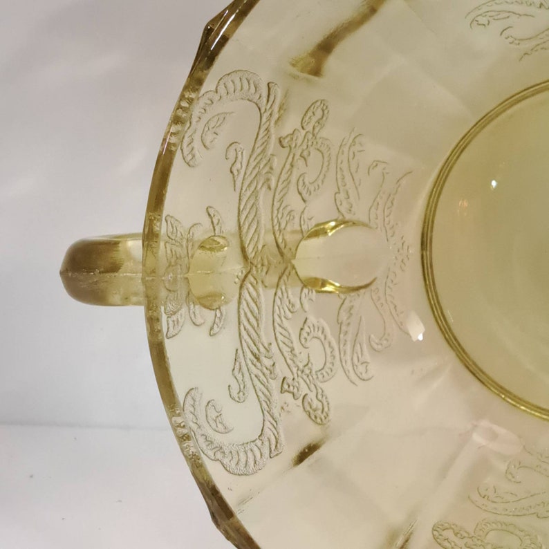 Vintage Depression Glass Madrid Pattern Soup Bowl/bouillon - Etsy