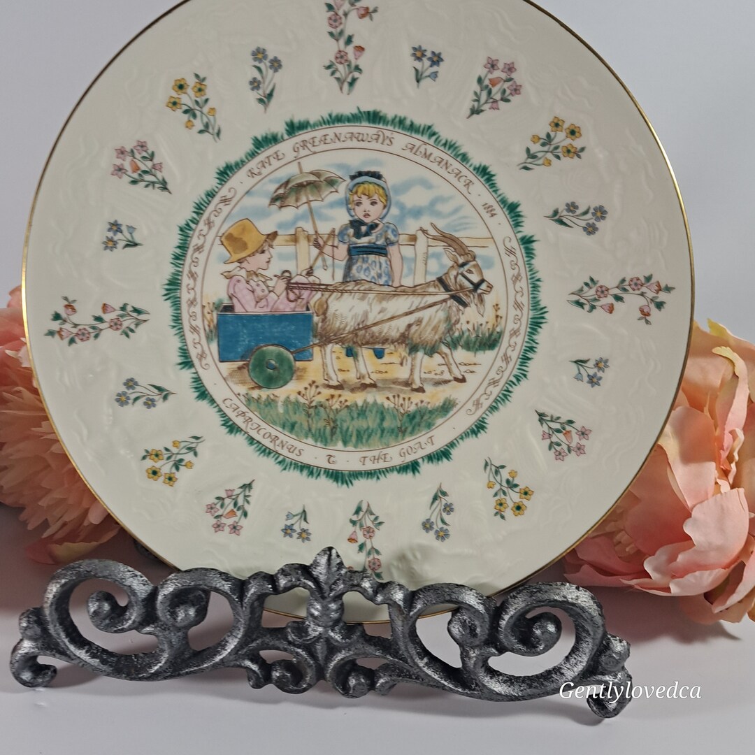 Vintage Royal Doulton Capricorn Plate: Kate Greenaway Almanack, 1977 - Etsy