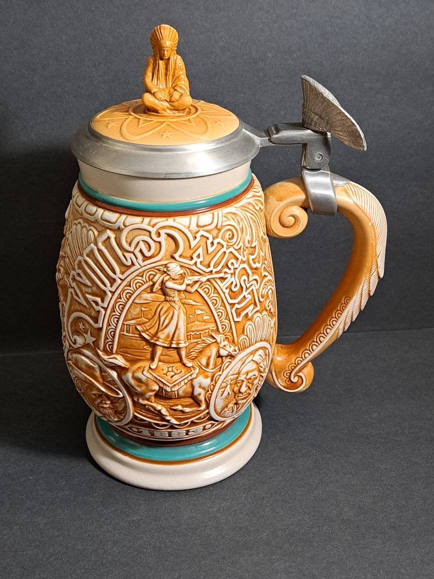Avon 1993 Tribute to the Wild West Stein Collectible Stein - Etsy