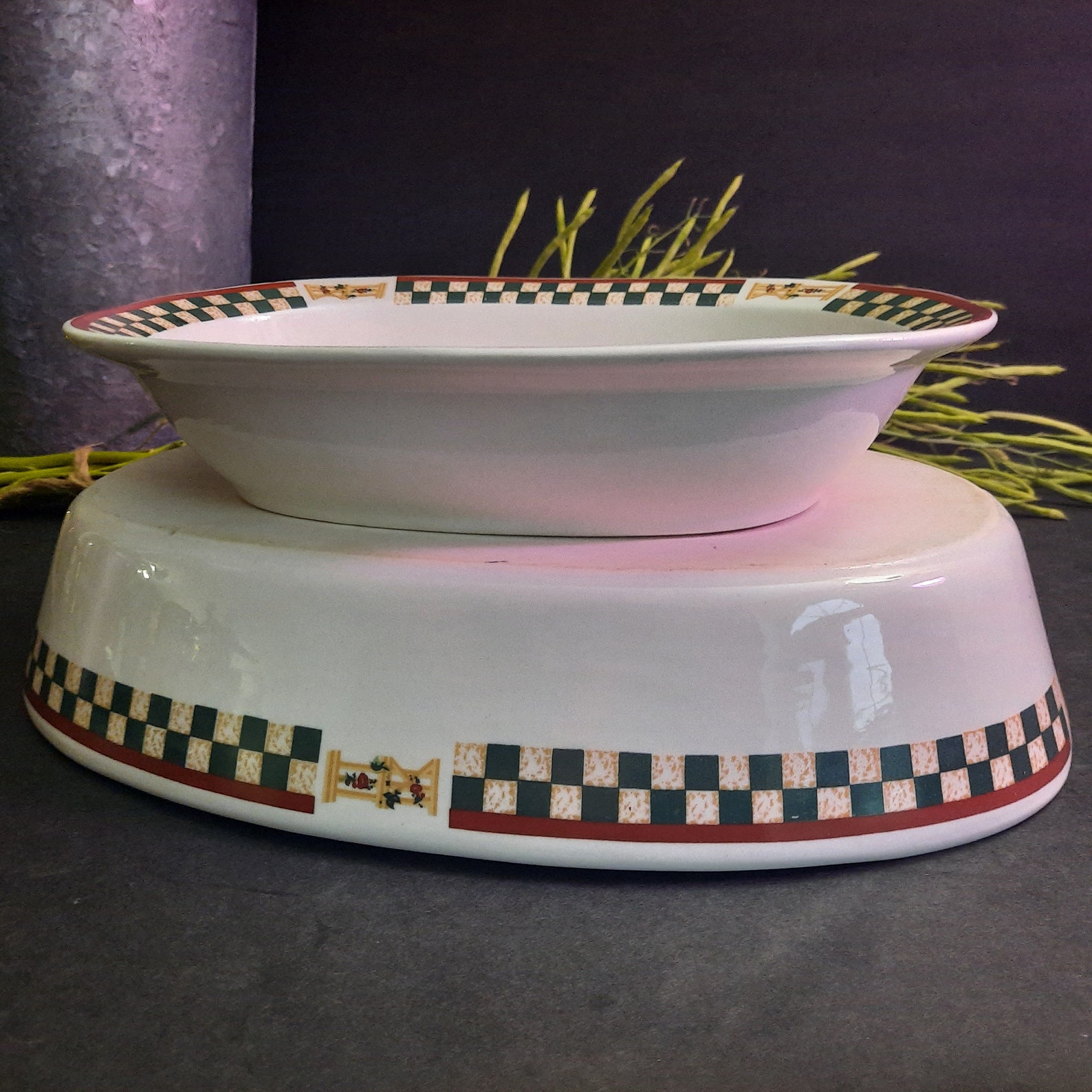 Vintage Lg. and Medium Betty Crocker Serving Bowls Country - Etsy
