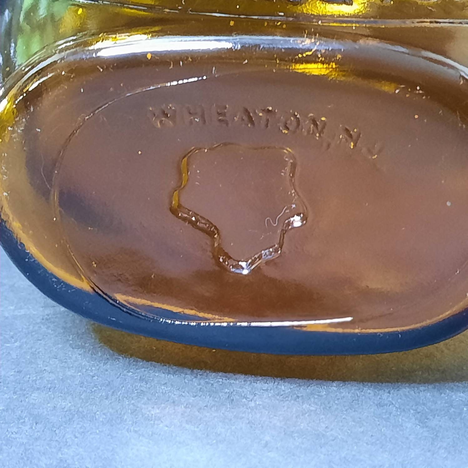 Vintage Wheaton NJ Amber Glass Bottle: Washington 'father of His ...
