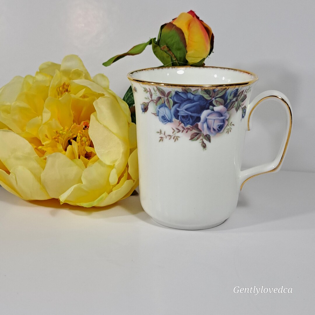 Vintage Royal Albert Mugs, Moonlight Rose Pattern, Made in England ...