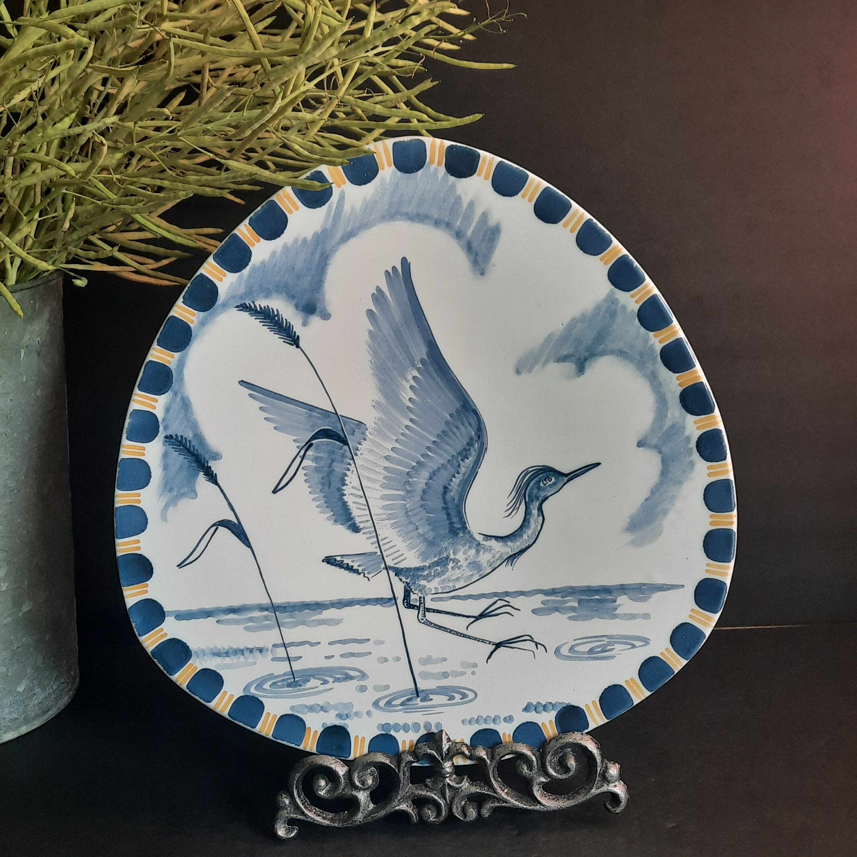 Vintage Large Platter 506 Elle Norway Pottery with initials CH | Etsy