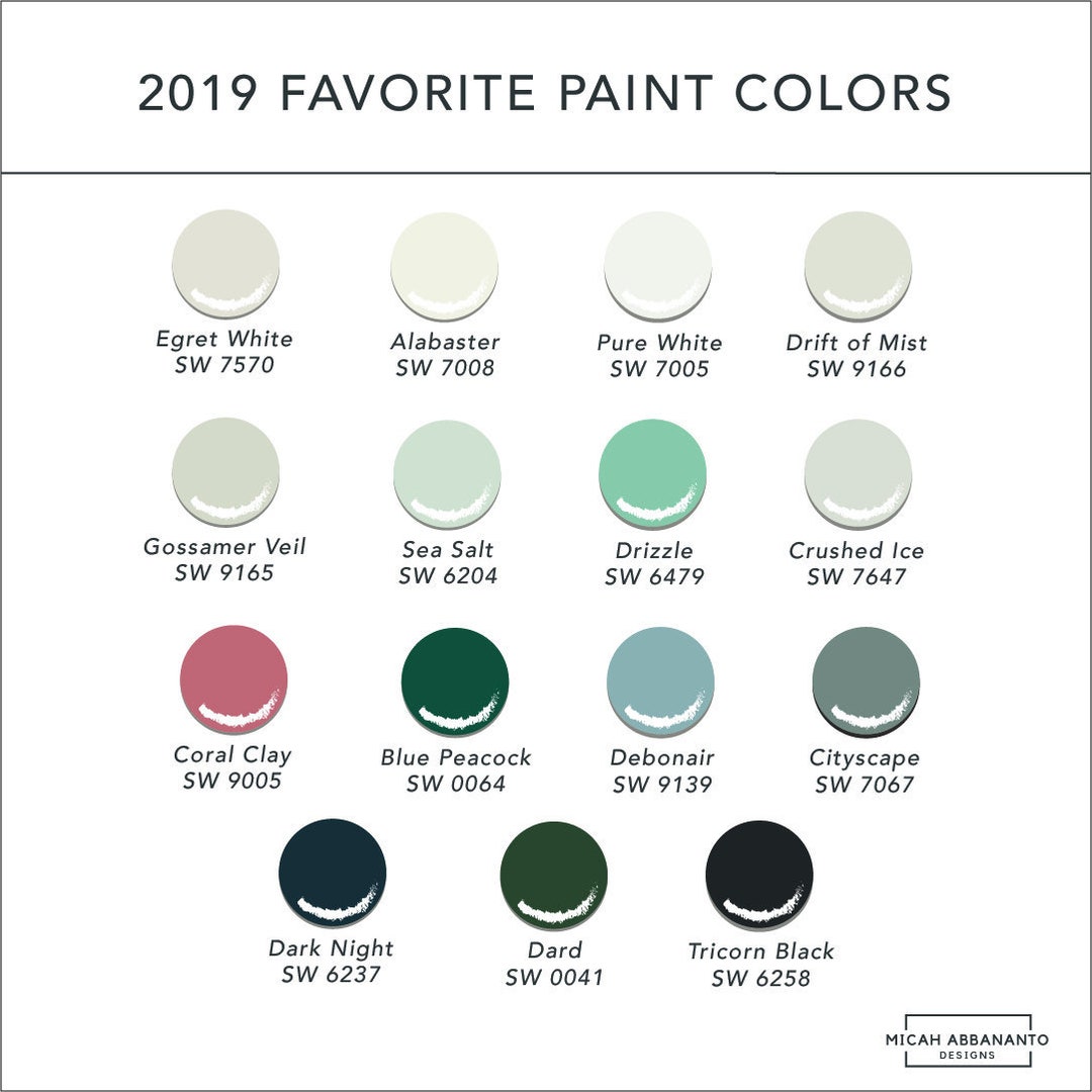 Favorite Paint Colors Bundle - Etsy