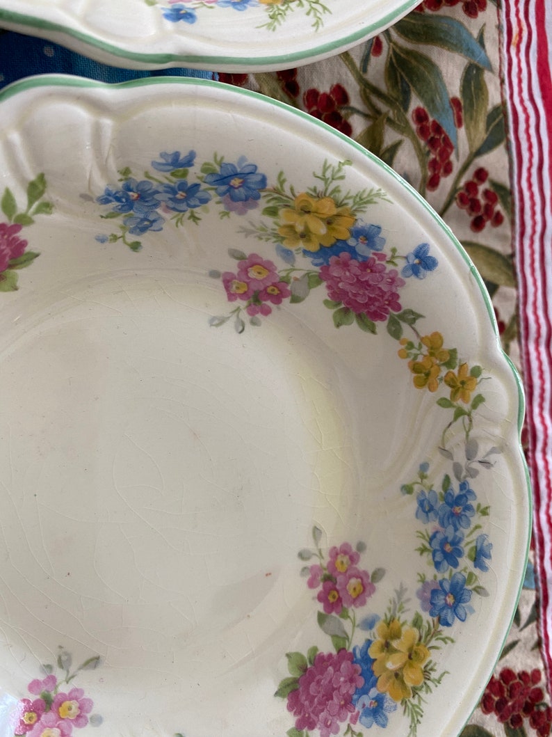 Vintage TST Co. Taylor Smith Taylor China, Set of 2 Small Bowls Pattern ...