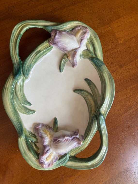 Vintage Kaldun and Bogle Iris Dish - Etsy
