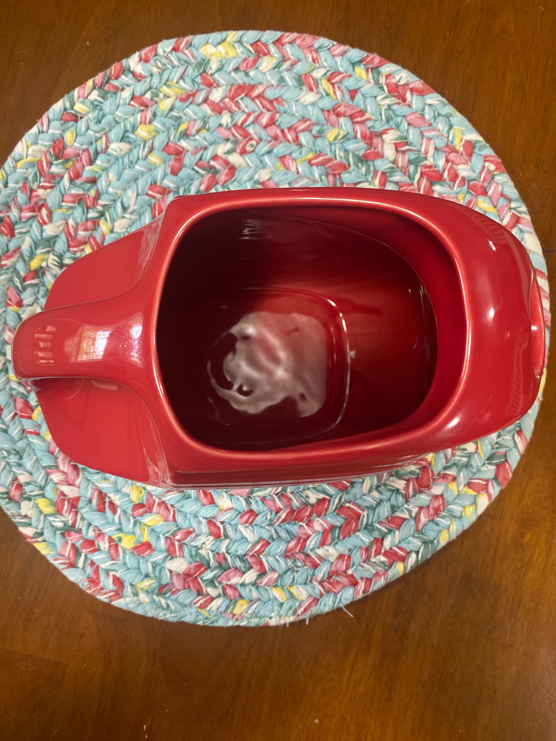 Vintage Fiestaware Pitcher, Persimmon Red - Etsy