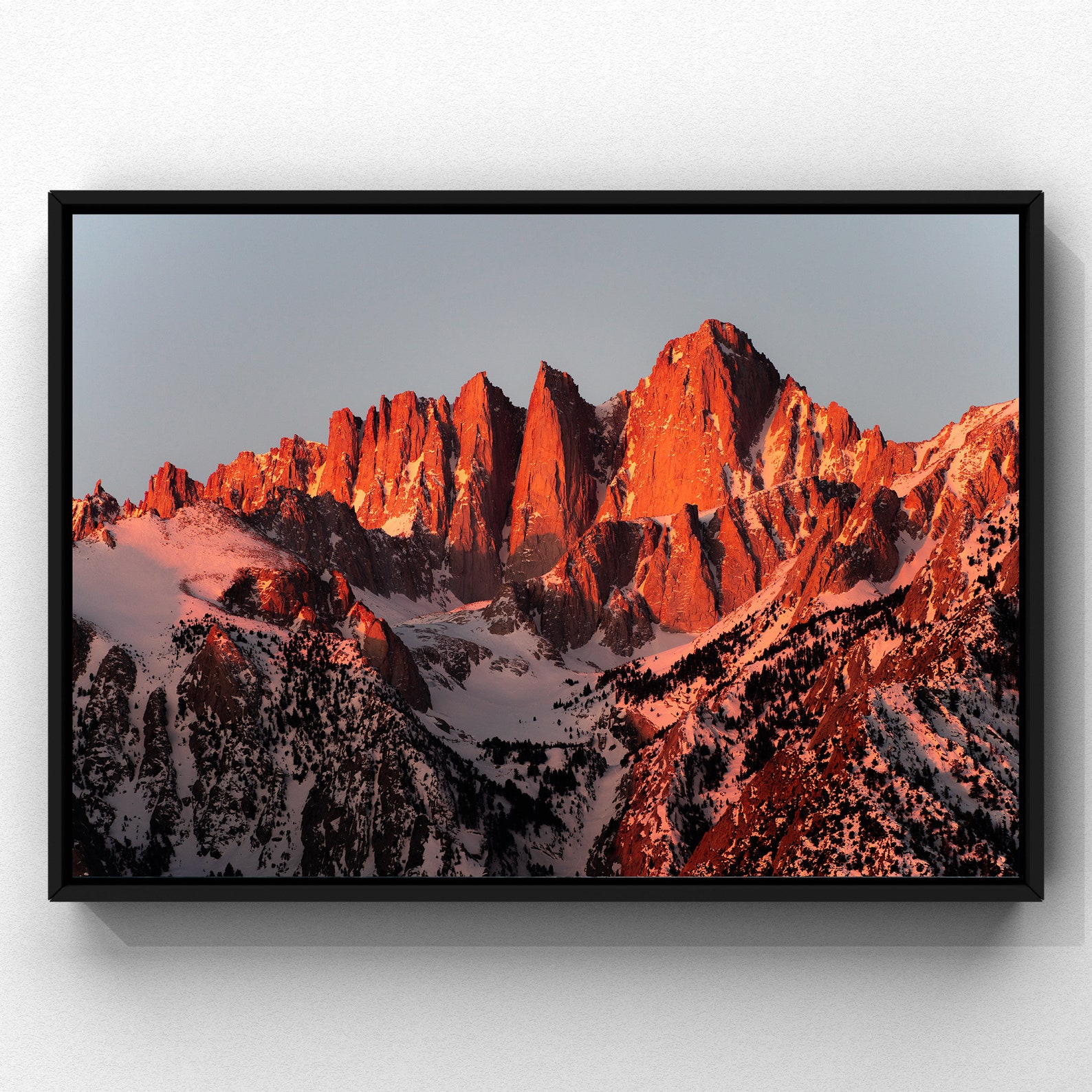 Mount Whitney Alabama Hills California First Light Print - Etsy
