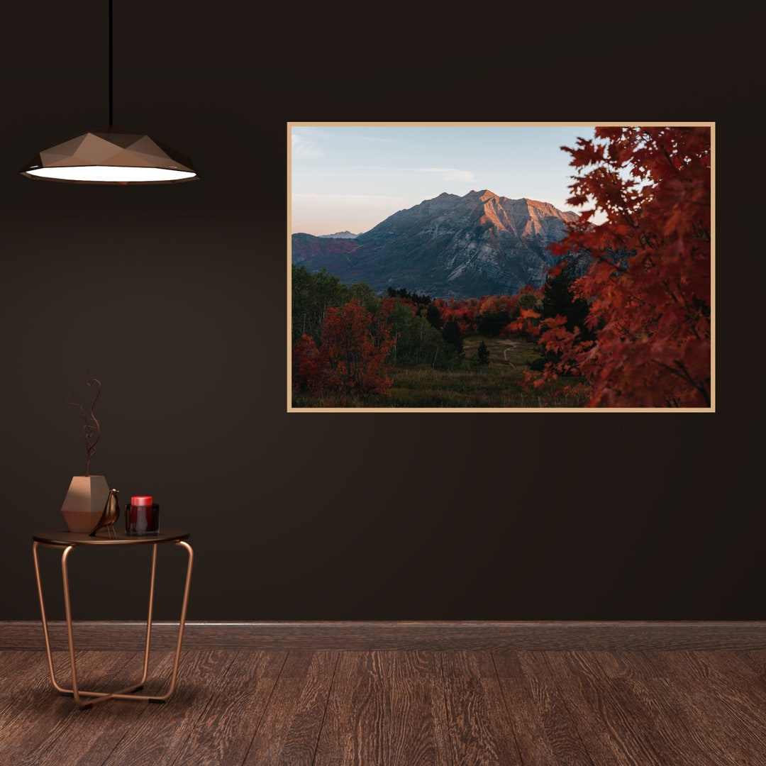 Fall in Line: Utah Wasatch Mountains Fall Wall Art - Etsy