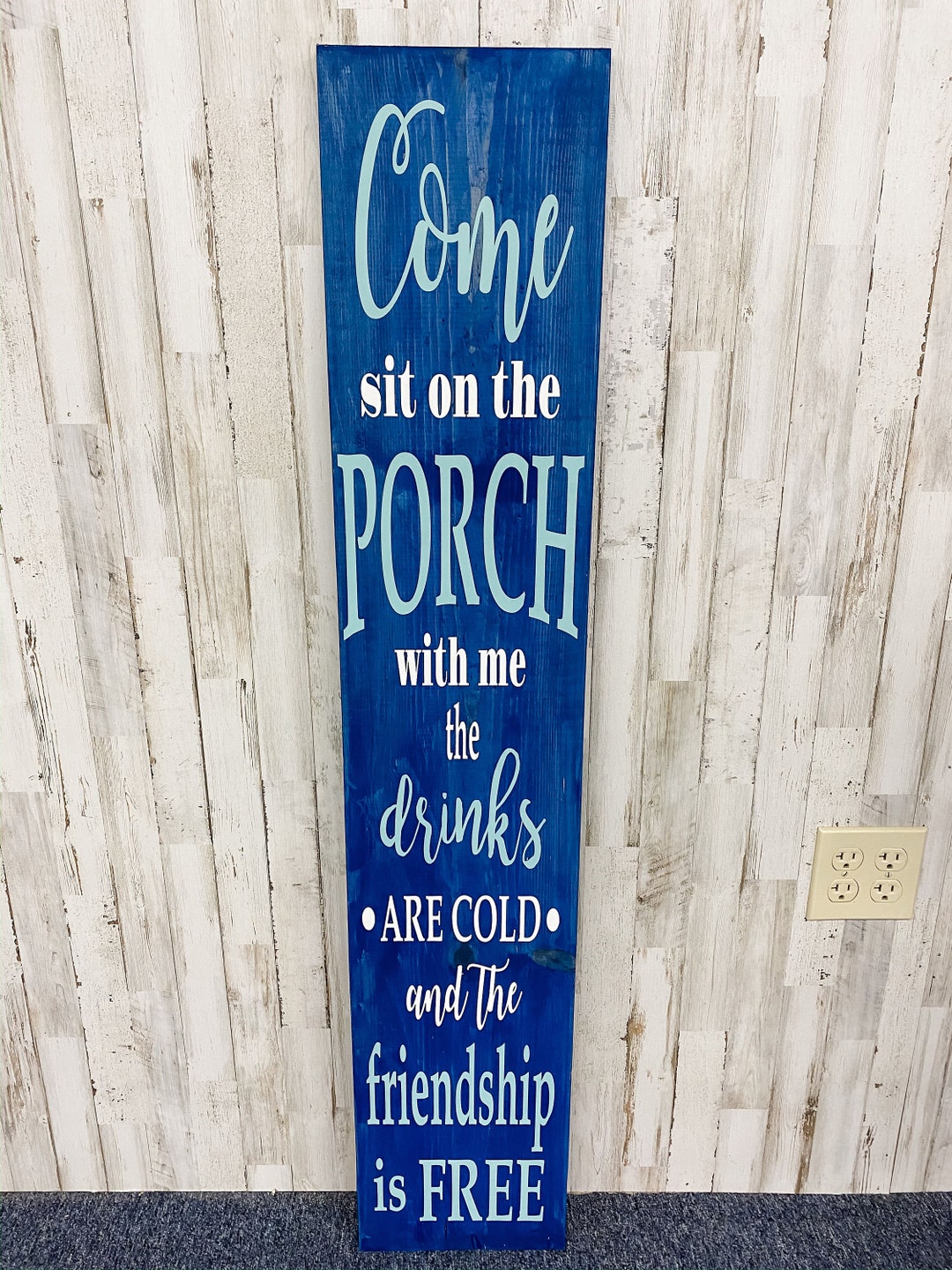 Come Sit Porch Sign Stencil SINGLE USE Vinyl Stencil ONLY - Etsy