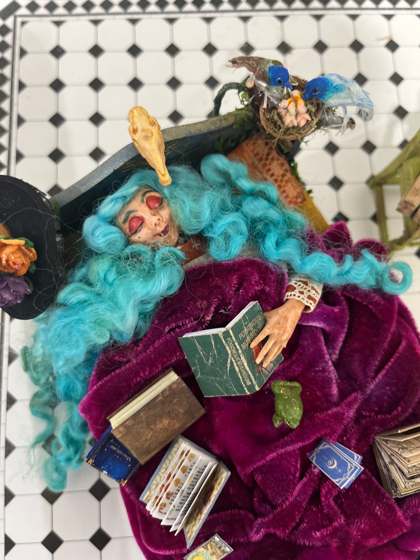 Witch Miniature 12th Scale - Etsy