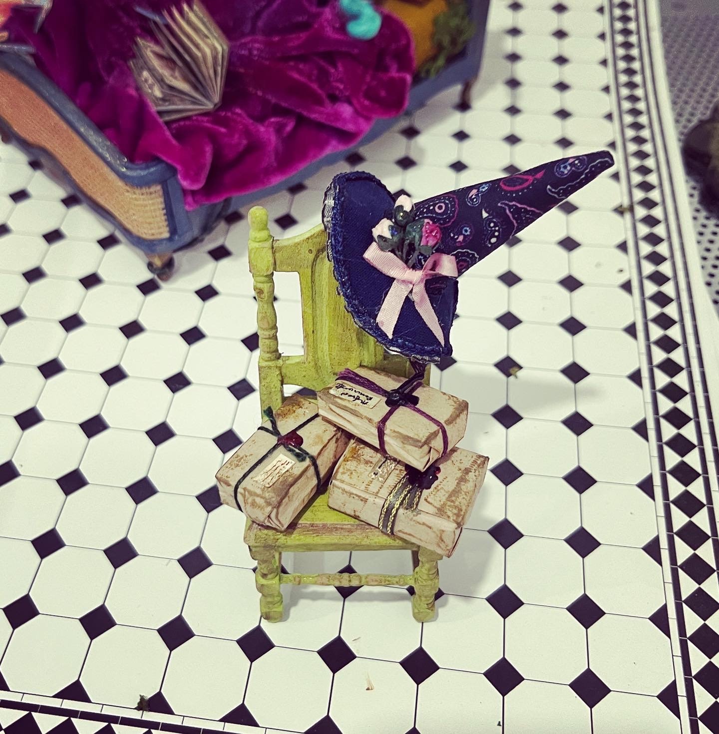 12th Scale Chair Witch Halloween Miniature - Etsy