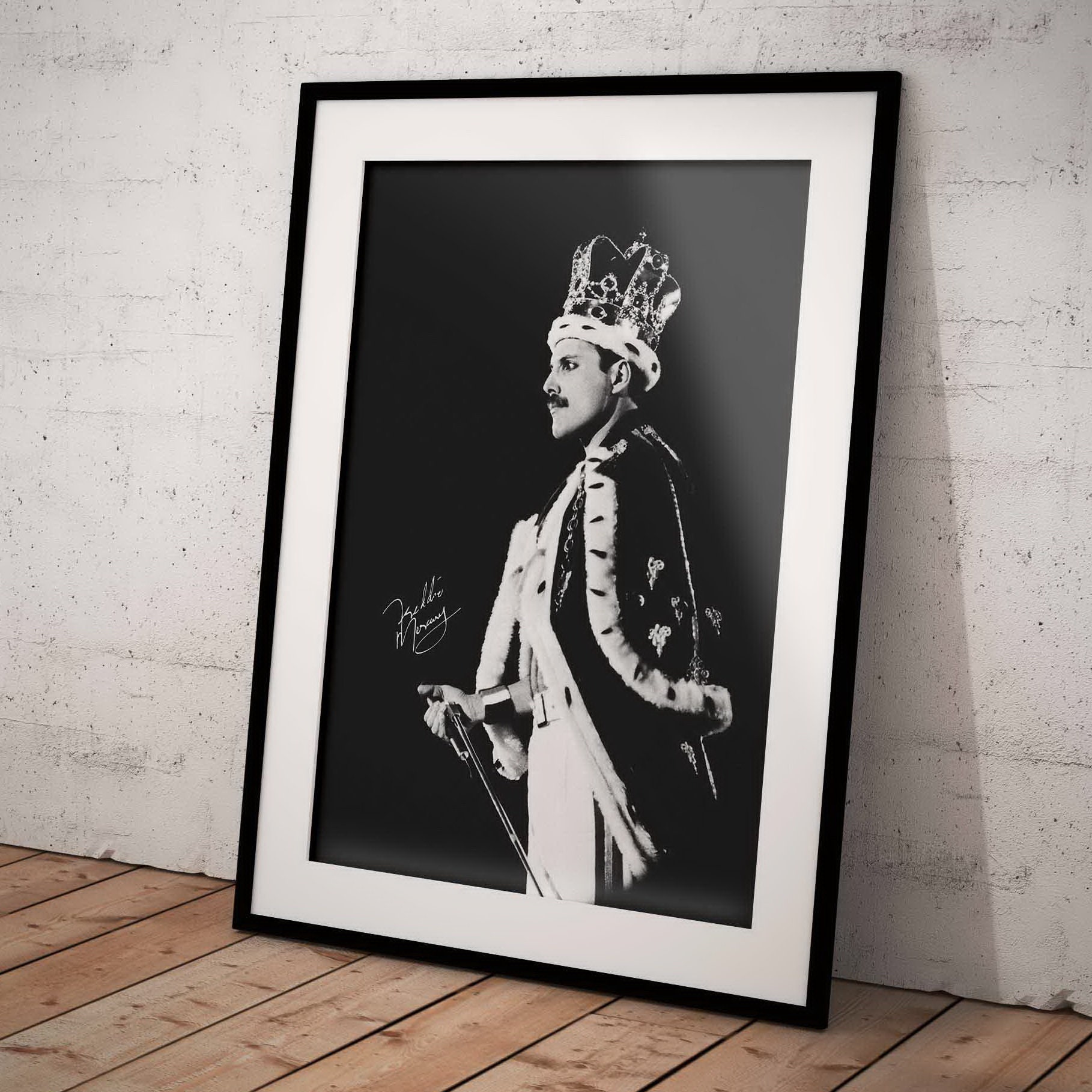 Freddie Mercury Poster With Signature - Queen Wall Art - British Rock ...