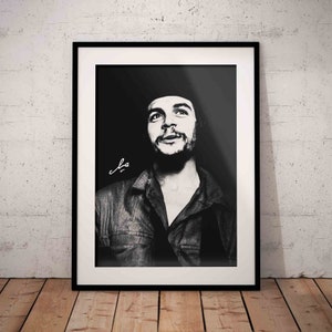 Che Guevara Art Print With Signature - Revolutionary Poster - Guerrilla ...