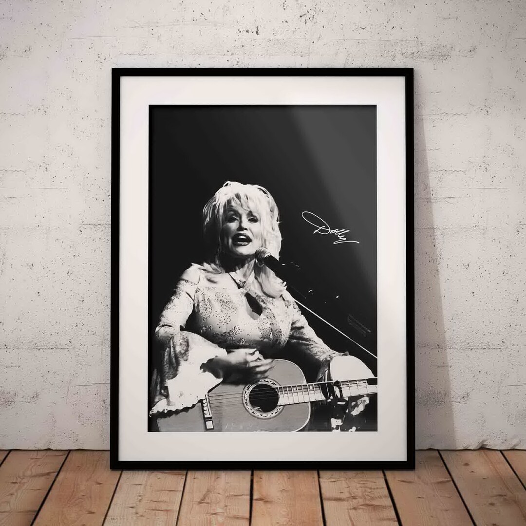 Dolly Parton Poster With Signature - Star Singer Art Print - Country ...
