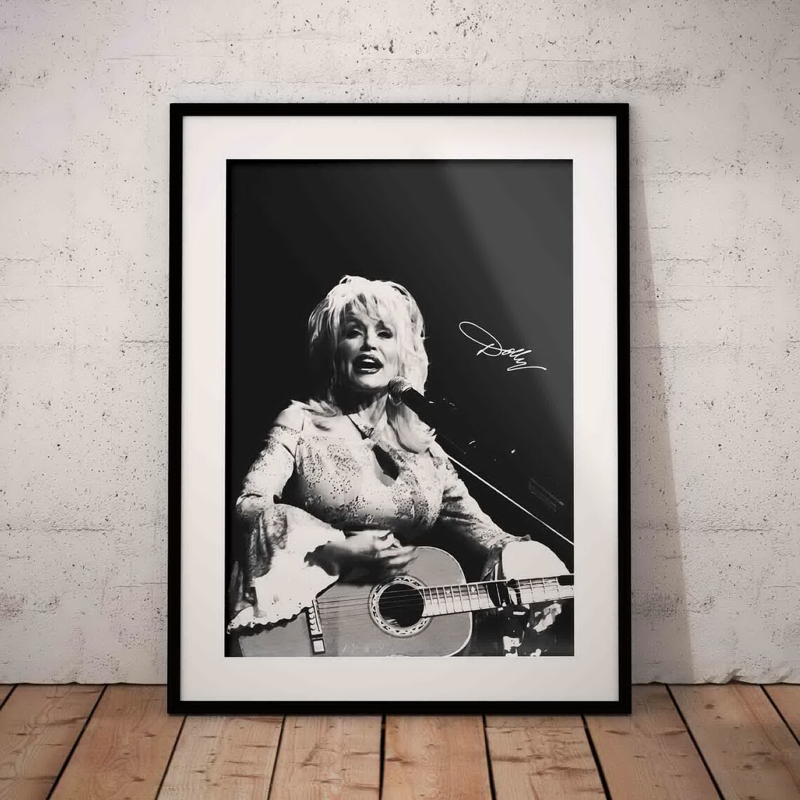 Dolly Parton Poster With Signature Star Singer Art Print Country Music ...