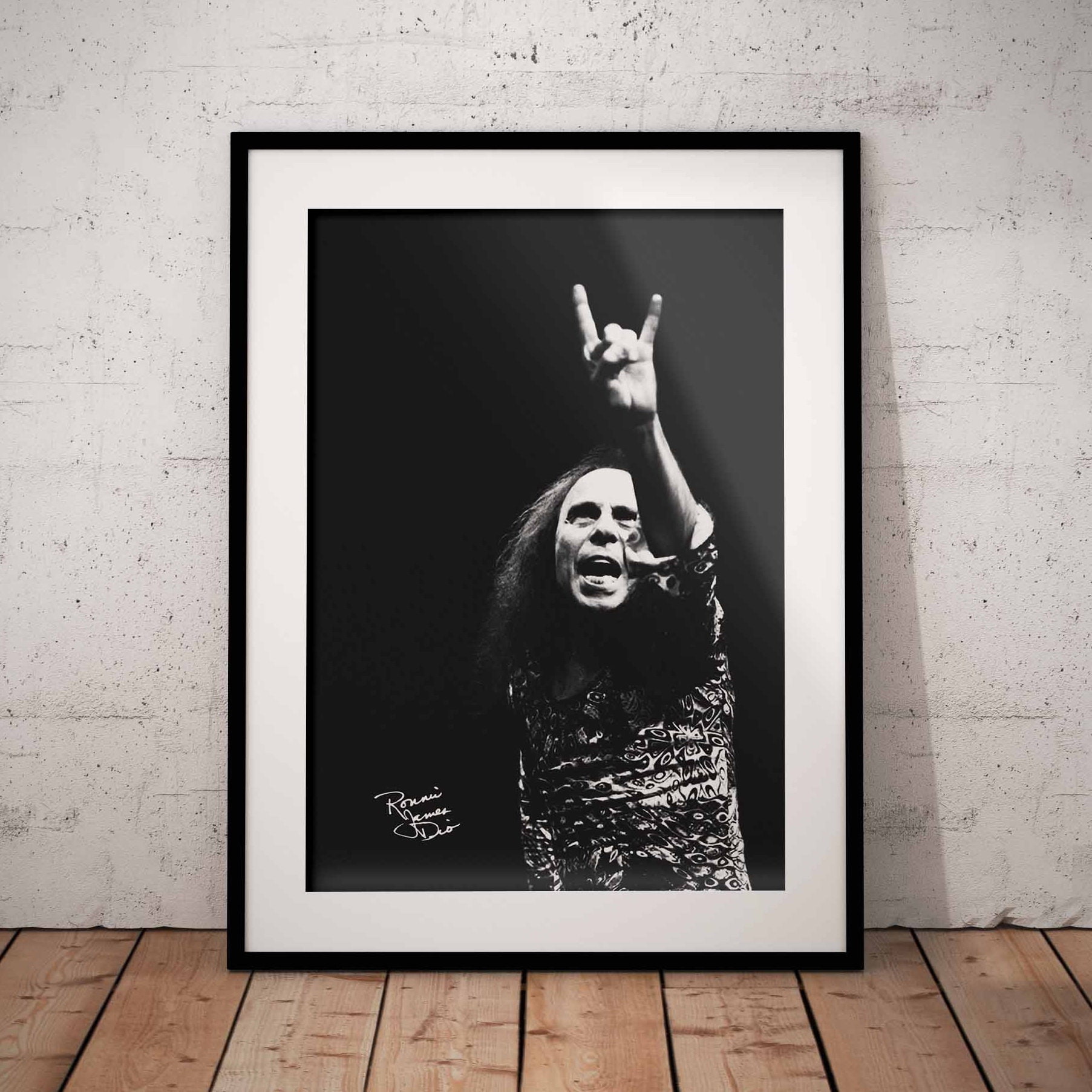 Ronnie James Dio Poster With Signature - Black Sabbath Art Print ...