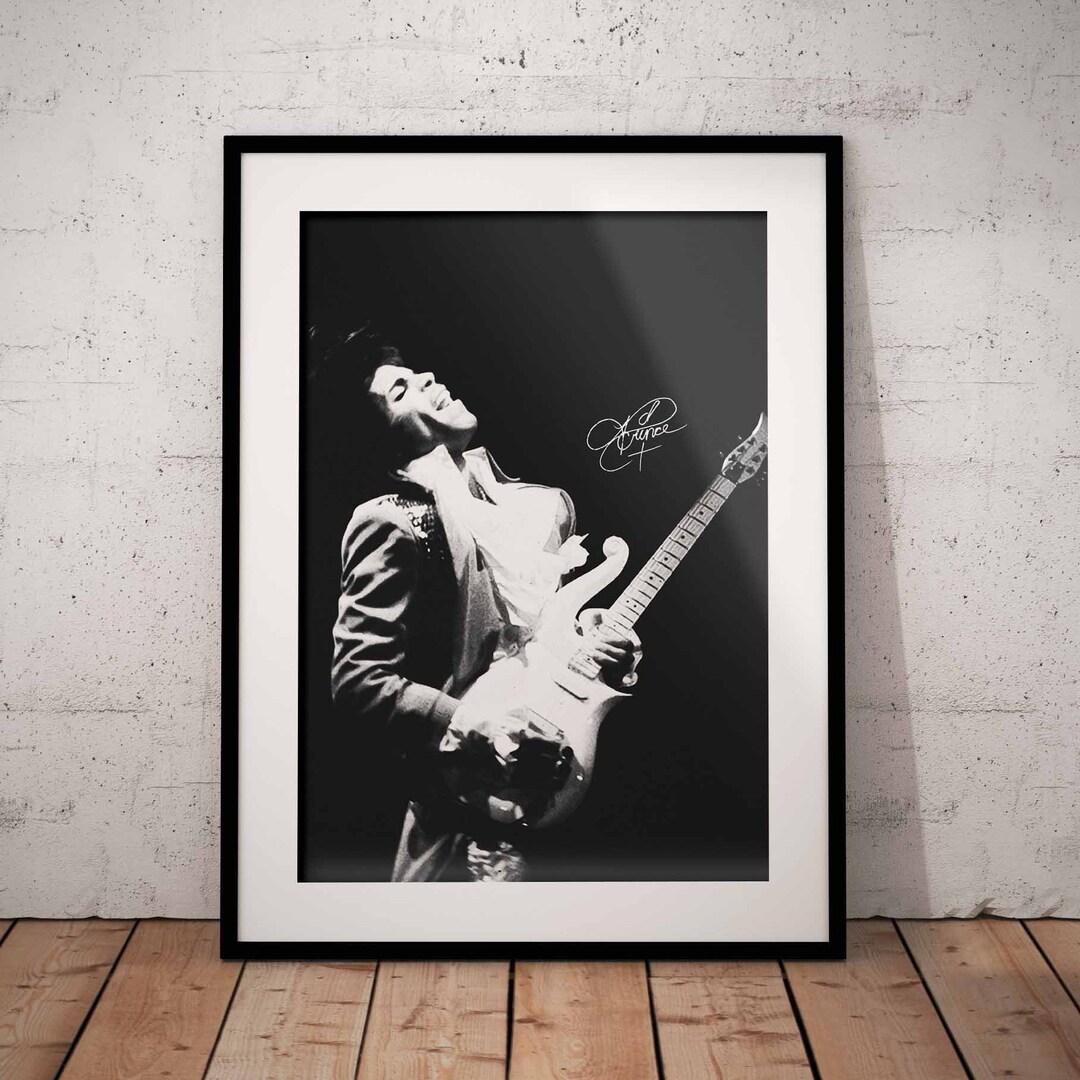 Prince Poster With Signature - Prince Rogers Nelson Art Print - Rock ...