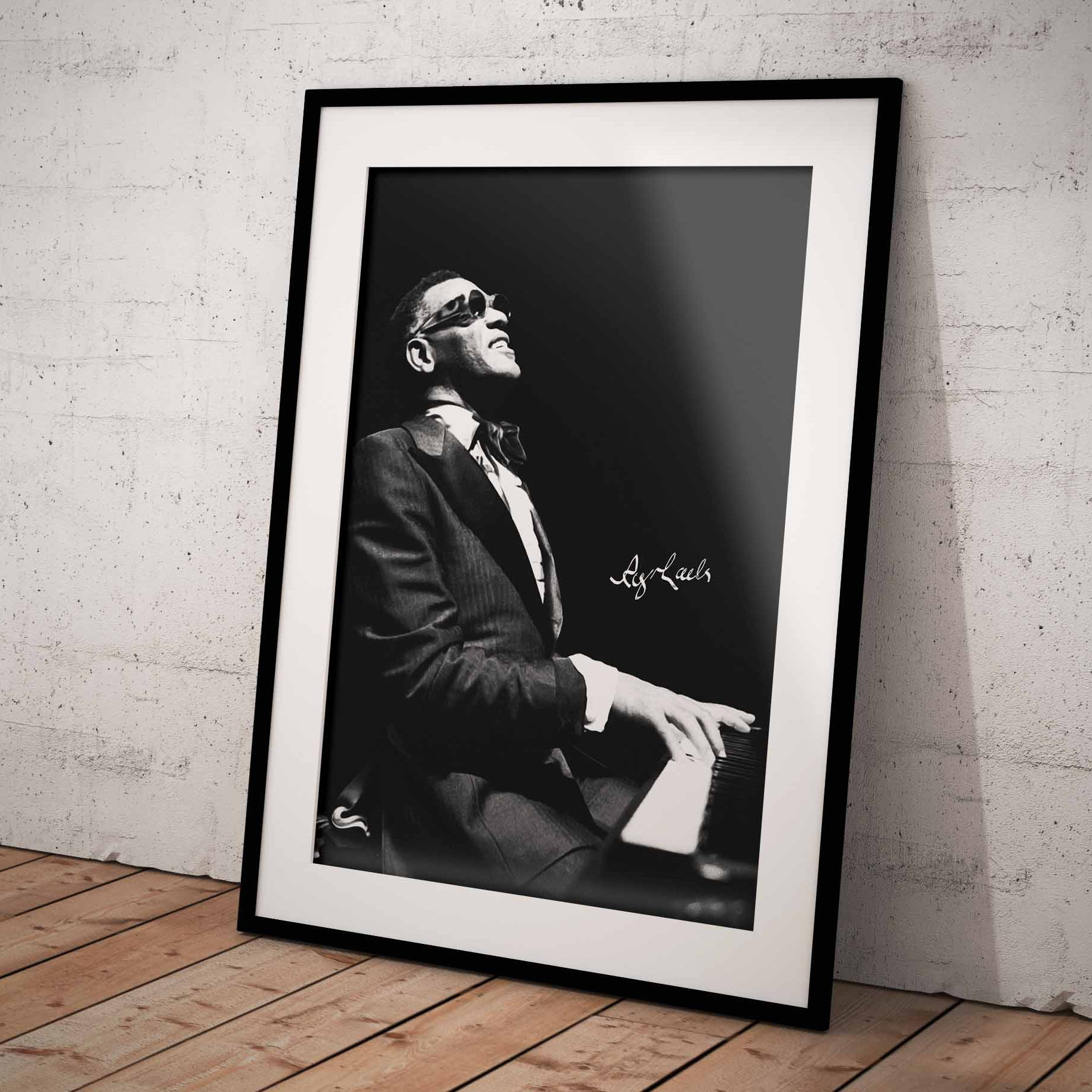 Ray Charles Art Print With Signature Father of Soul Music Poster ...