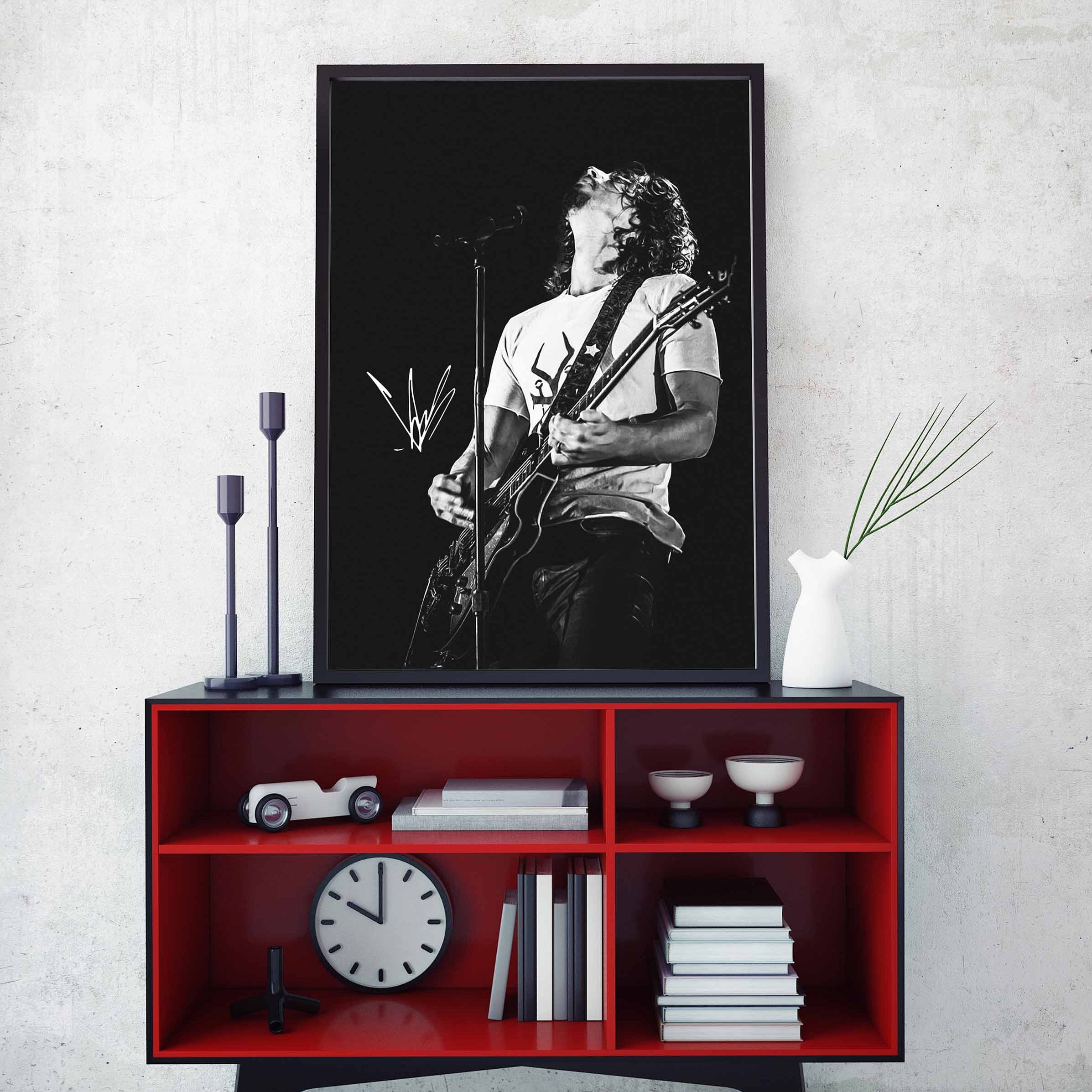 Chris Cornell Poster With Signature Soundgarden Art Print Rock Music ...