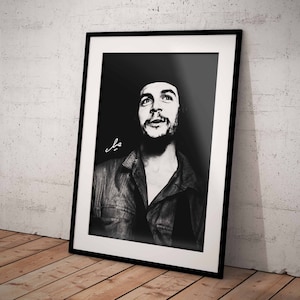 Che Guevara Art Print With Signature - Revolutionary Poster - Guerrilla ...