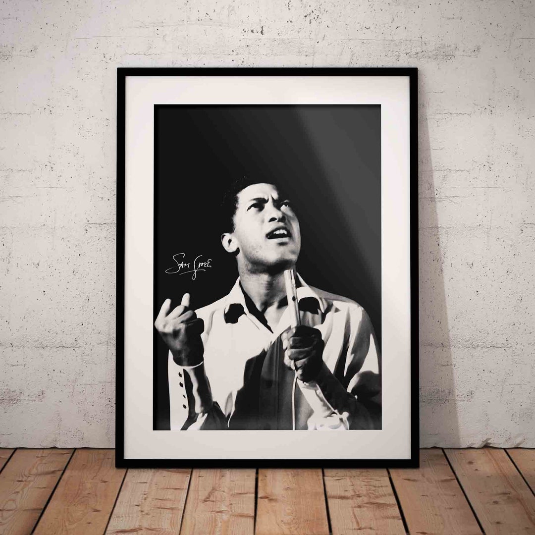 Sam Cooke Art Print With Signature - King of Soul Music Poster ...