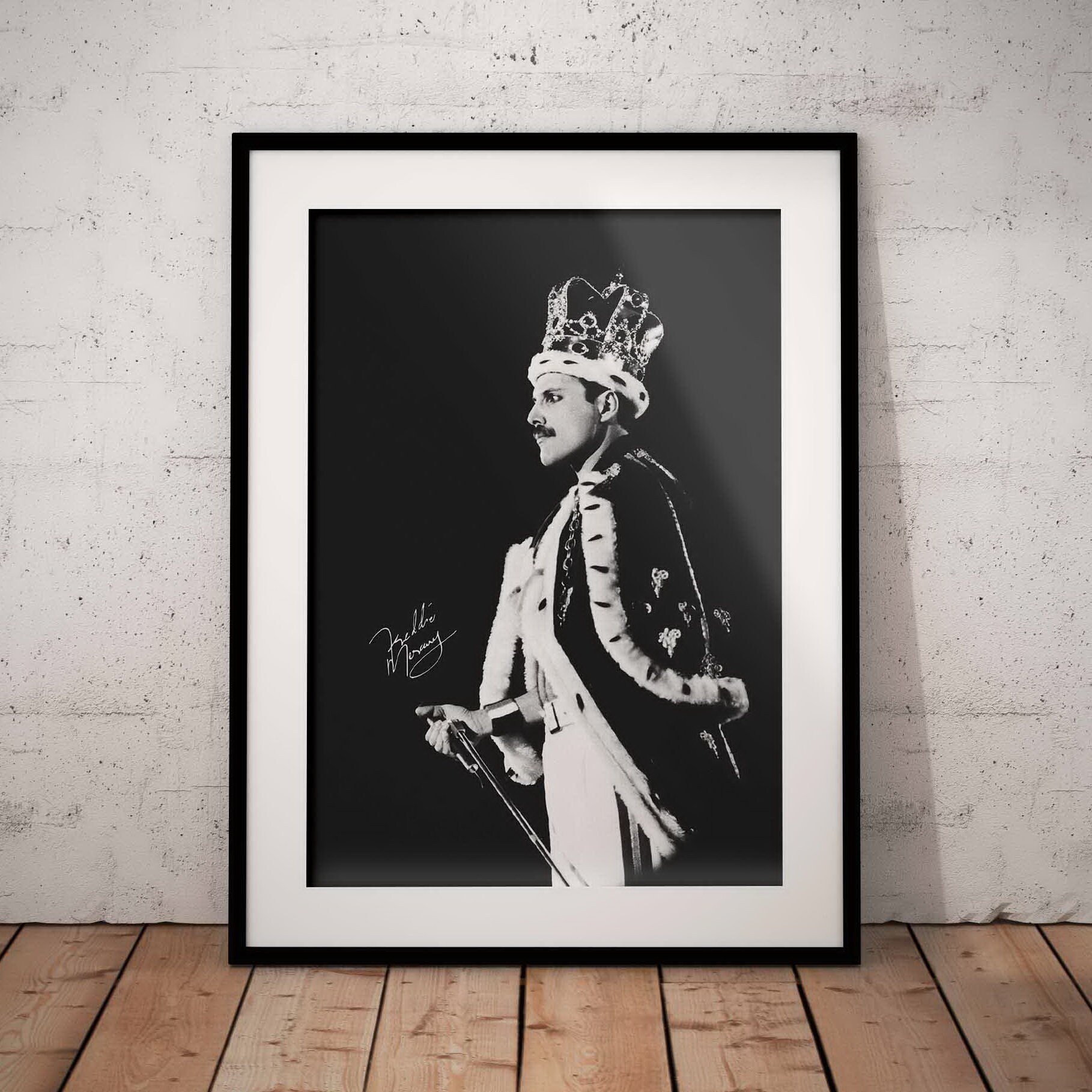Freddie Mercury Poster With Signature - Queen Wall Art - British Rock ...