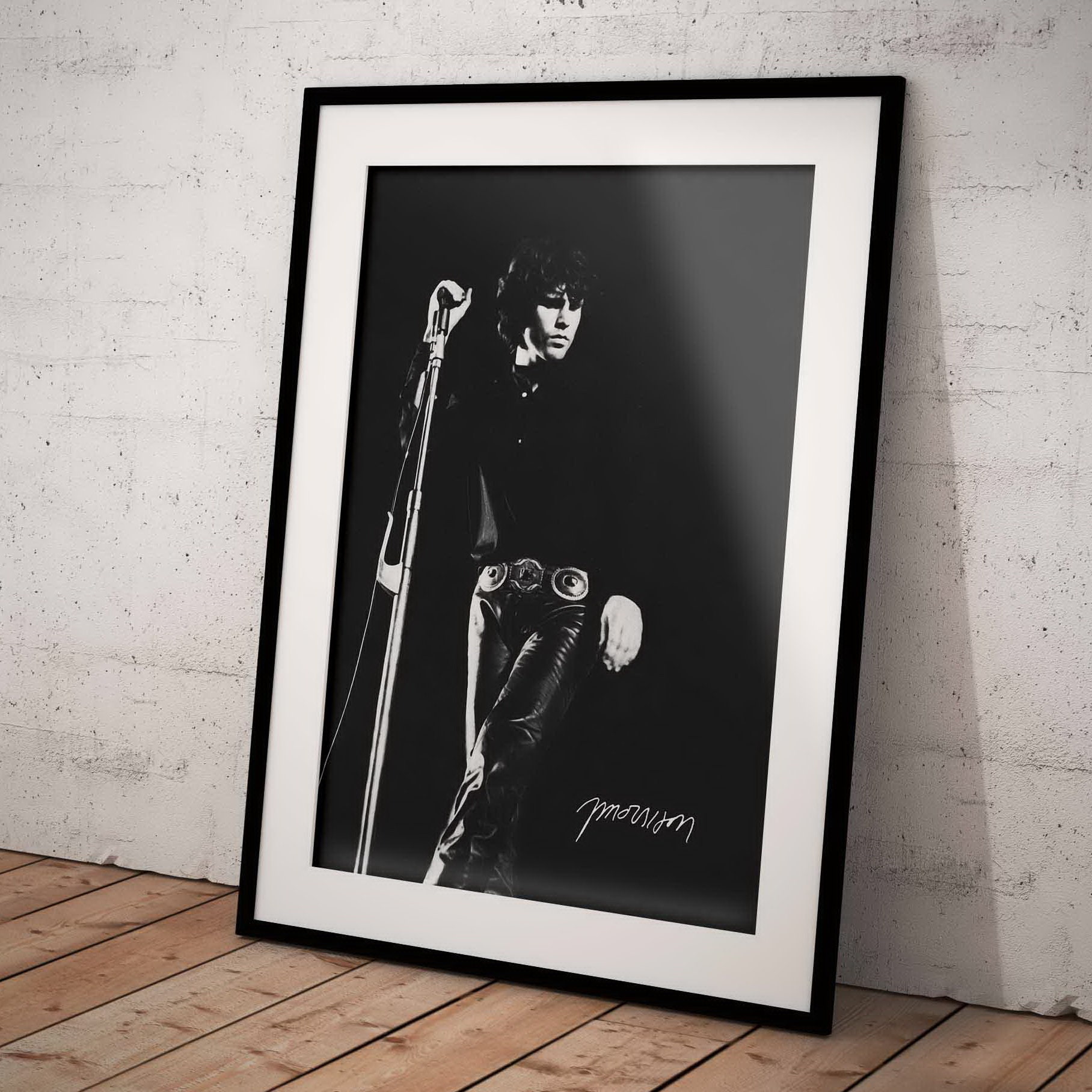 Jim Morrison Poster With Signature the Doors Wall Art Alternative Rock ...