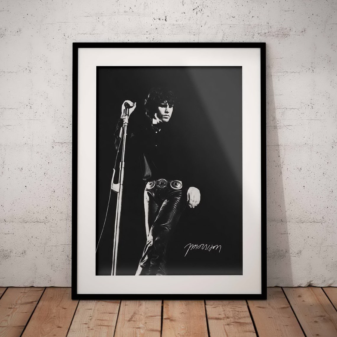 Jim Morrison Poster With Signature the Doors Wall Art Alternative Rock ...