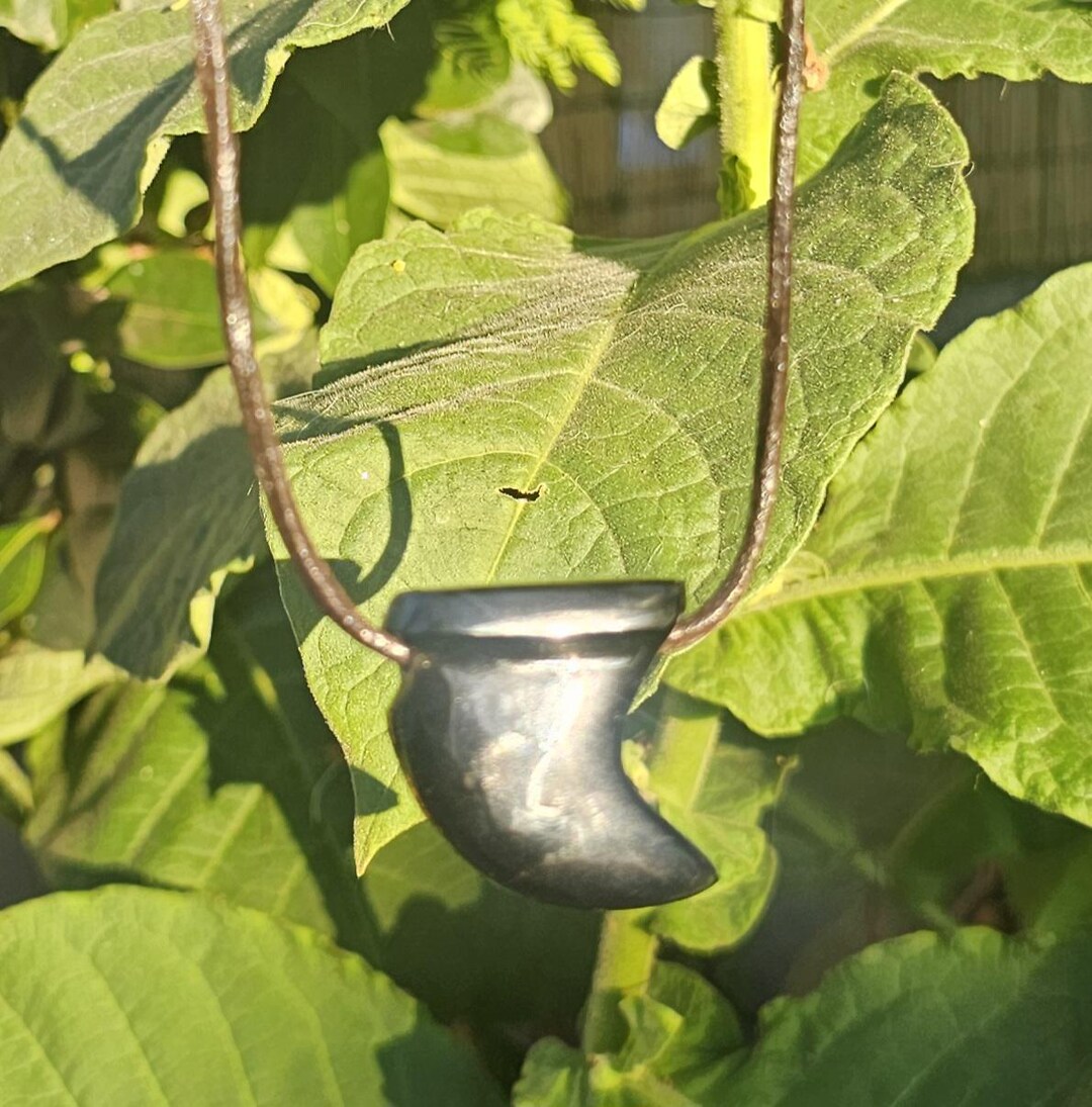 Claw Obsidian Stone Pendant~protection~authentic Stone From Mexico ...