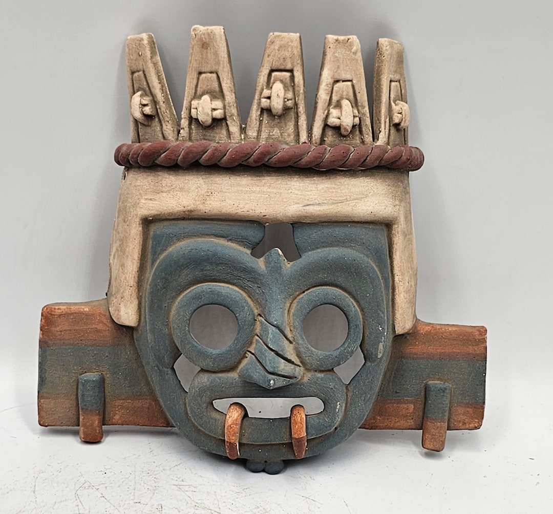 TLALOC Mask~rain Essence ~rain Deity~rain God~ Replica From Mexico ...