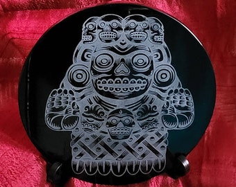 Aztec Obsidian Mirror - Etsy