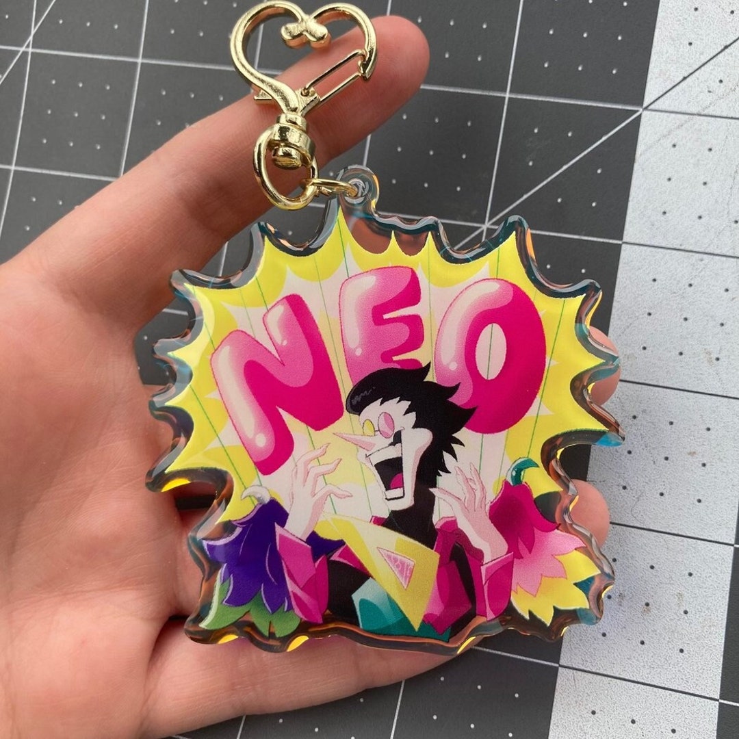 Spamton NEO Rainbow Acrylic Keychain - Etsy