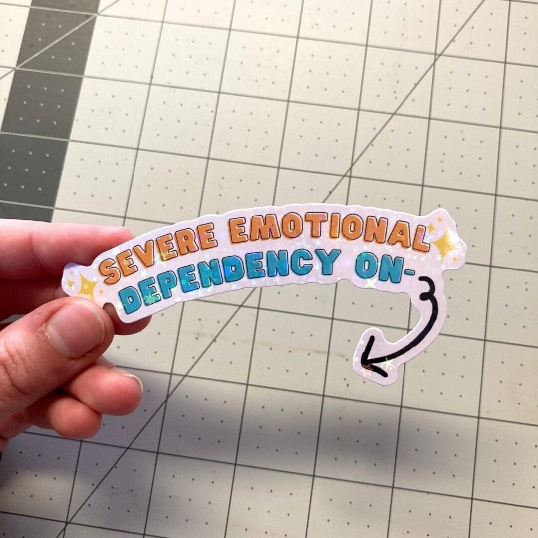 Holographic Star Vinyl Sticker Severe Emotional Dependency on YCH ...