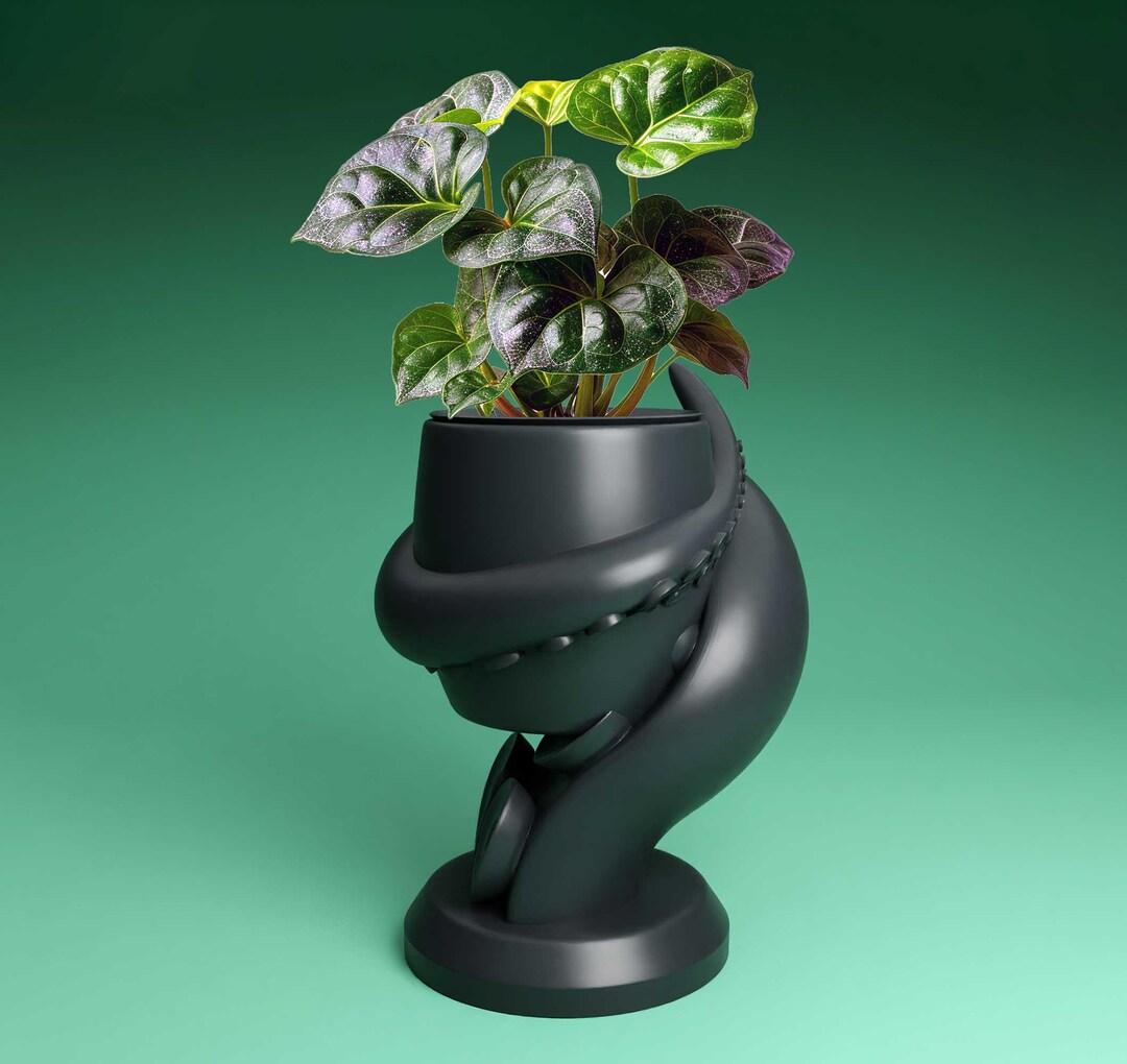 Octopus Plant Pot With Drainage STL 3D Printer File: Instant Download ...