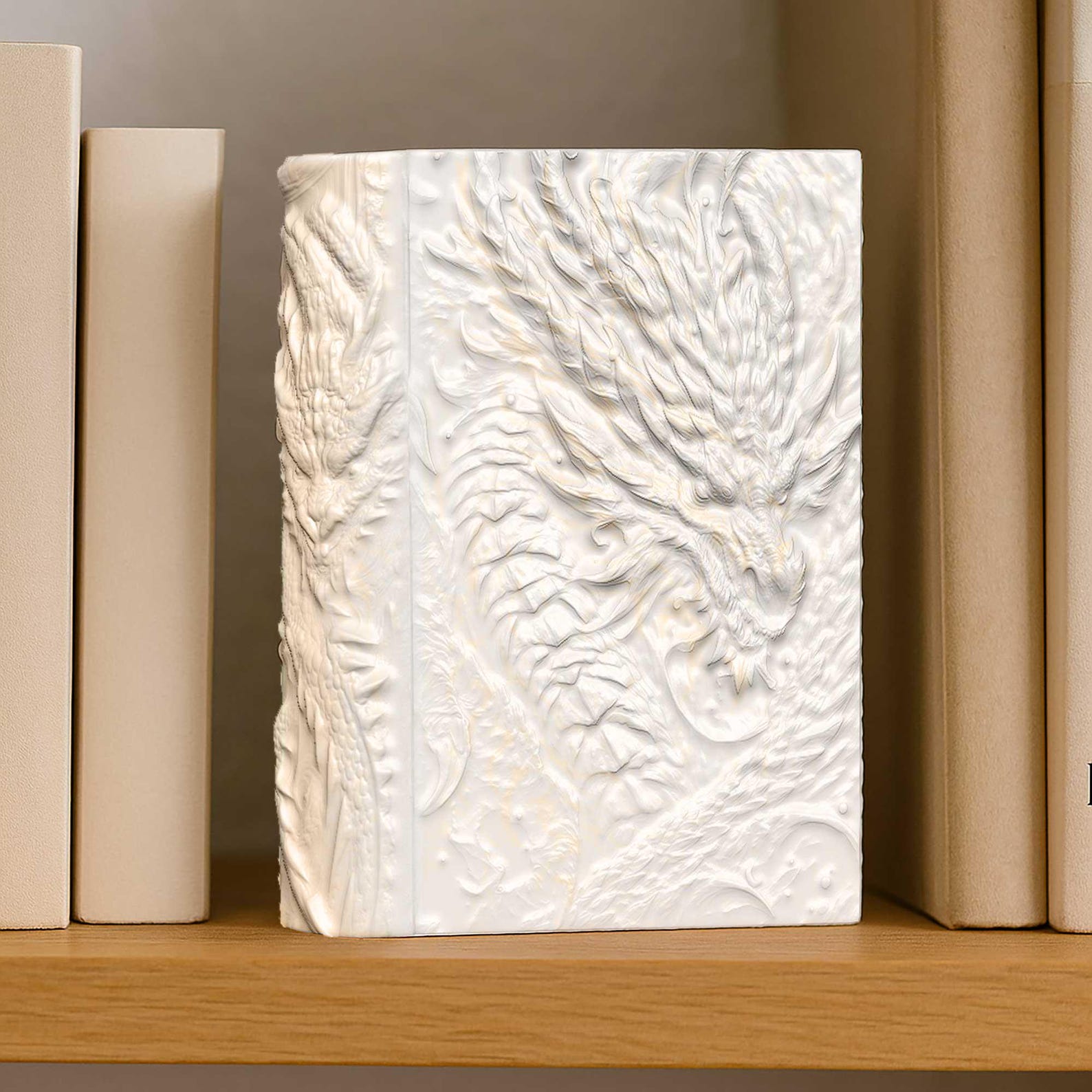 Dragon Book Nook Insert: Fantasy Shelf Decor STL File Digital Download ...